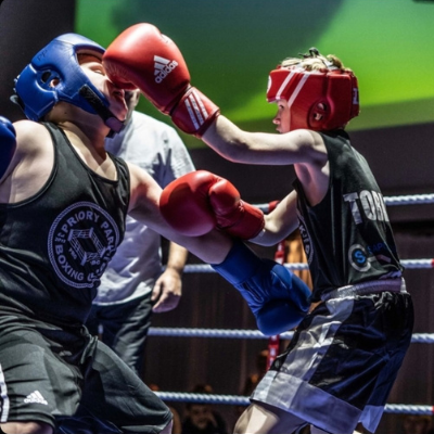 Fighting back: Toby, 11, becomes first carded boxer with CF